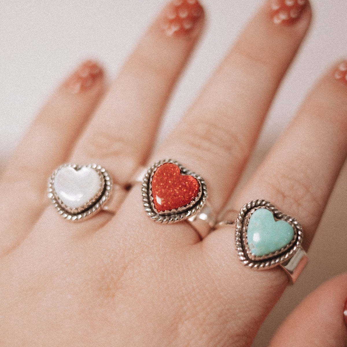Little Heart Slab Rings MADE TO ORDER – My Julrae - Krush Kandy Jewelry
