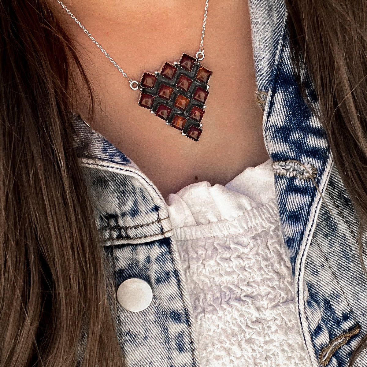 Amber Cluster Necklace – My Julrae - Krush Kandy Jewelry