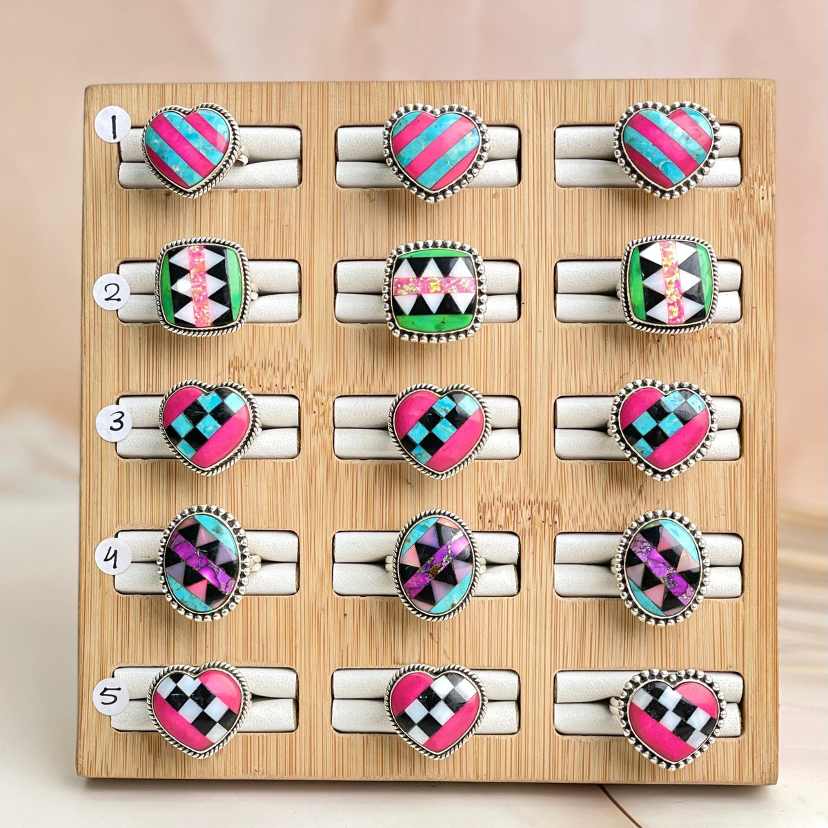 Multi Checkered Surprise Slab Ring – My Julrae - Krush Kandy Jewelry