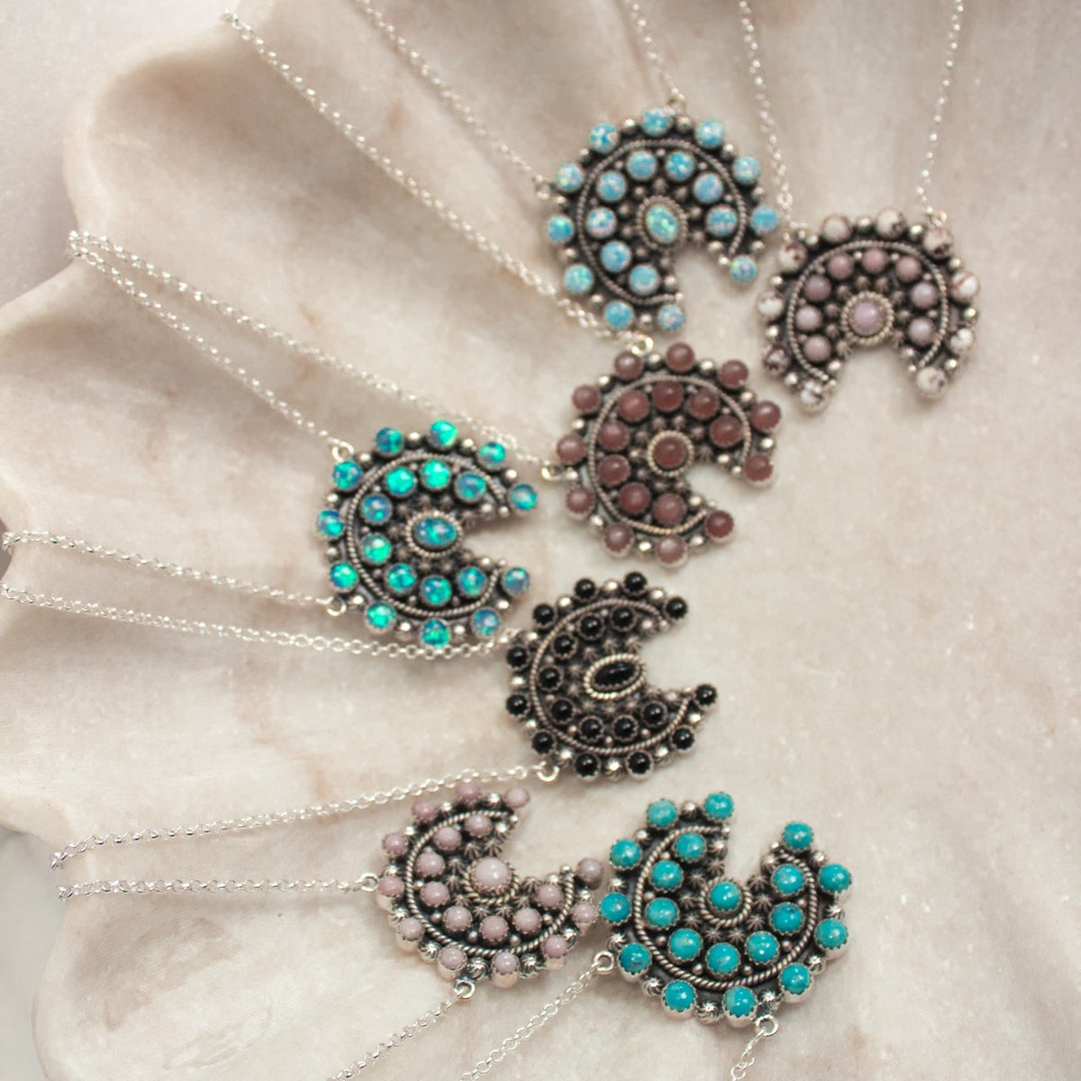 Mini Concho Stone Necklaces – My Julrae - Krush Kandy Jewelry